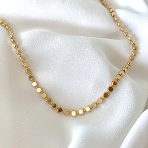 Gold Filled Dot Chain Necklace Layering Chains for Women Dainty ...