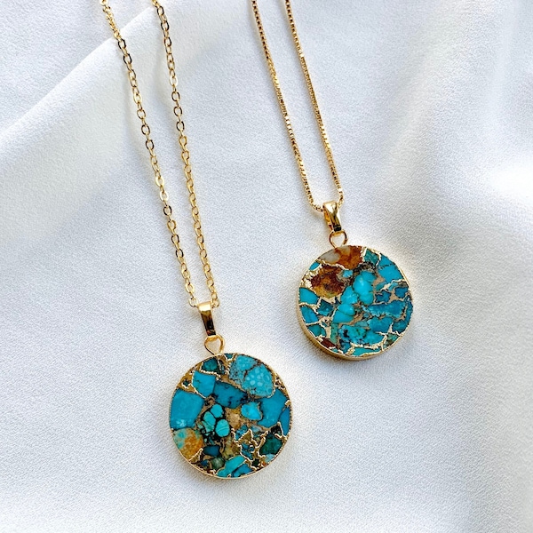 Turquoise Medallion - Etsy