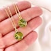 Peridot Necklace Green Peridot Coin Pendant Necklace Green - Etsy