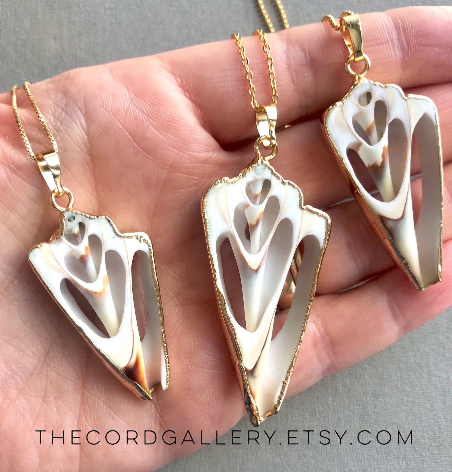 Real Shell Necklace Conch Shell Necklace Seashell Necklace | Etsy