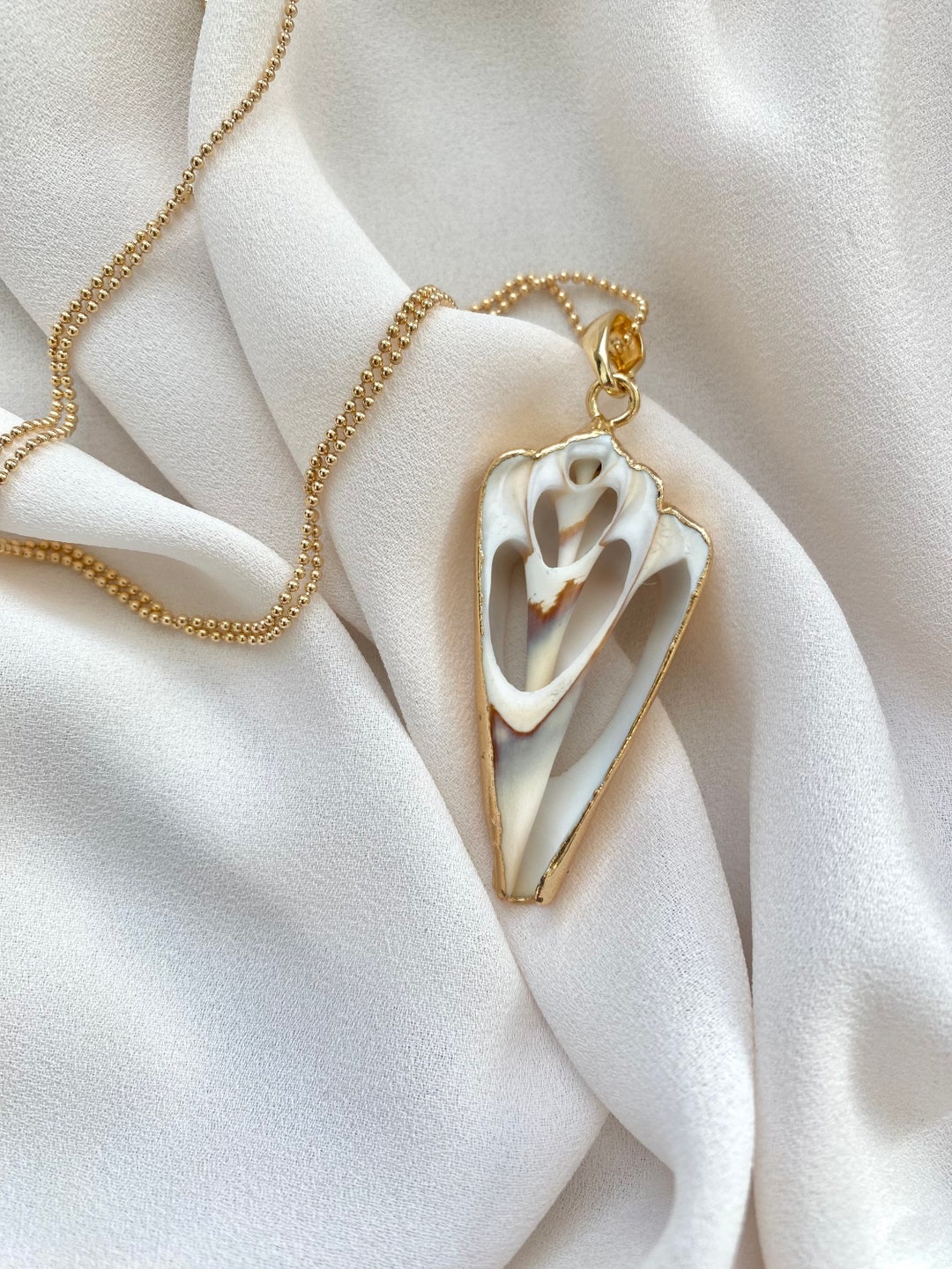 Real Shell Necklace Conch Shell Necklace Seashell Necklace Seashell ...