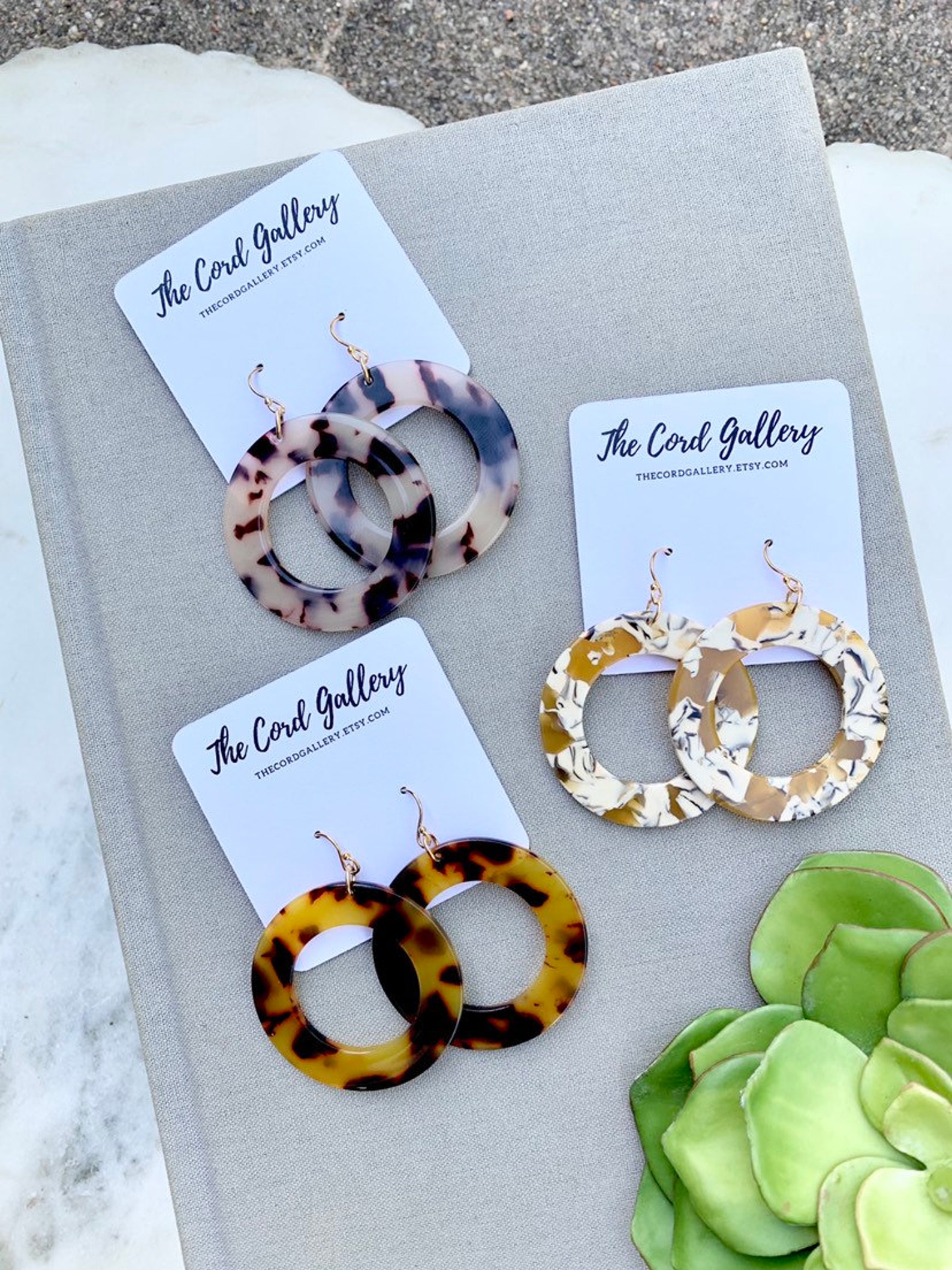 Tortoise Shell Earrings Tortoise Shell Hoop Earrings Tortoise - Etsy