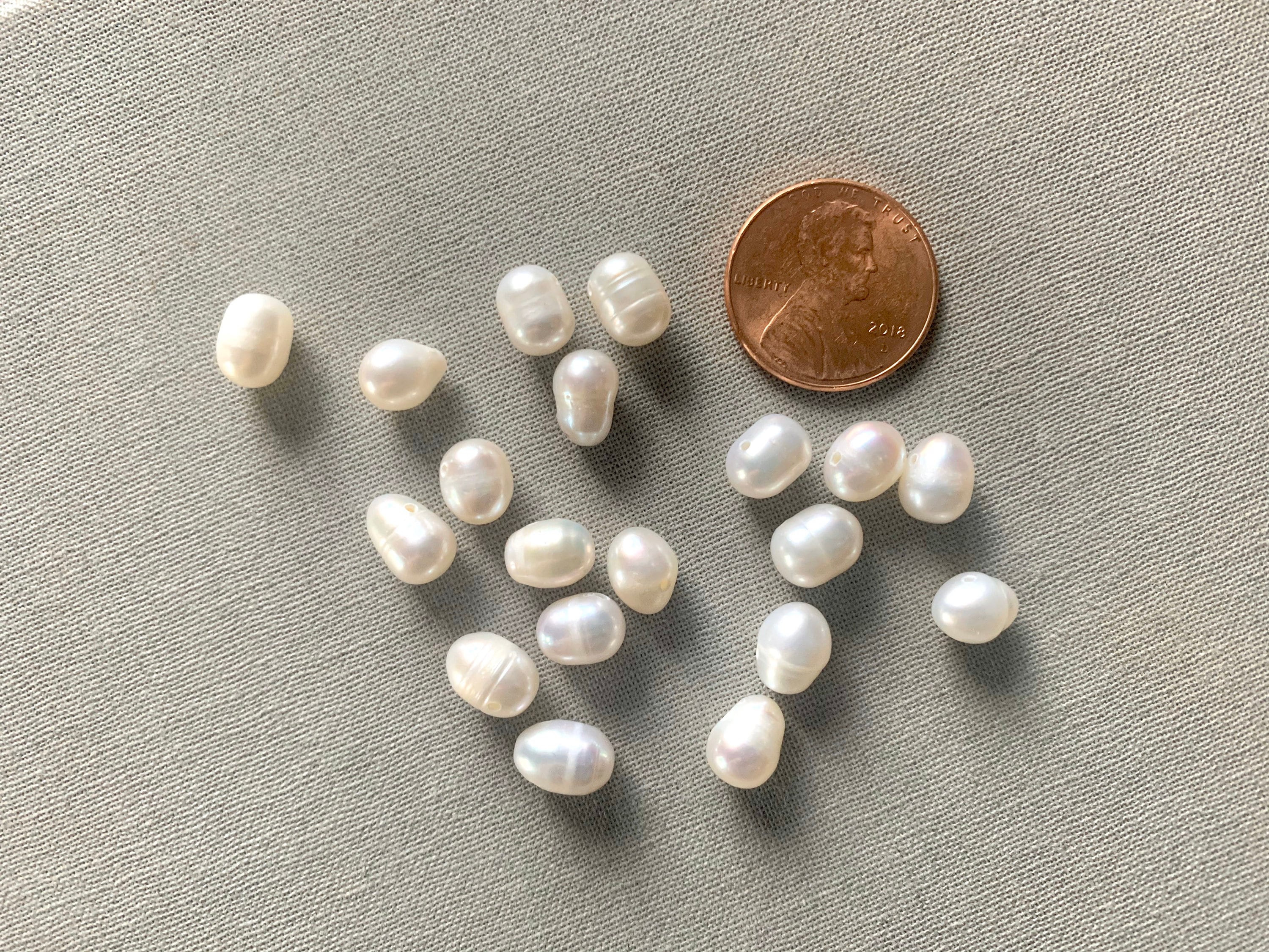 Dainty Pearl Necklace Sterling Silver Necklace Simple Pearl | Etsy