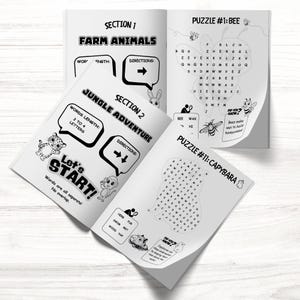 70 Printable Puzzle Pages for Kids and Teens | Word Search Puzzle Book ...
