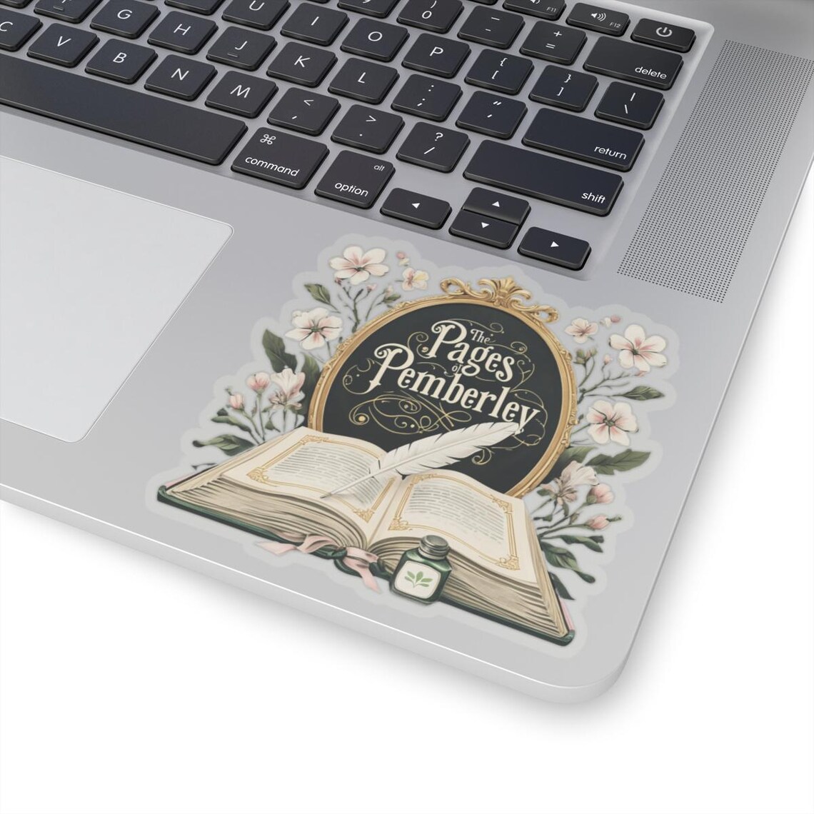 The Pages of Pemberley Vinyl Sticker Elegant Literary Design - Etsy