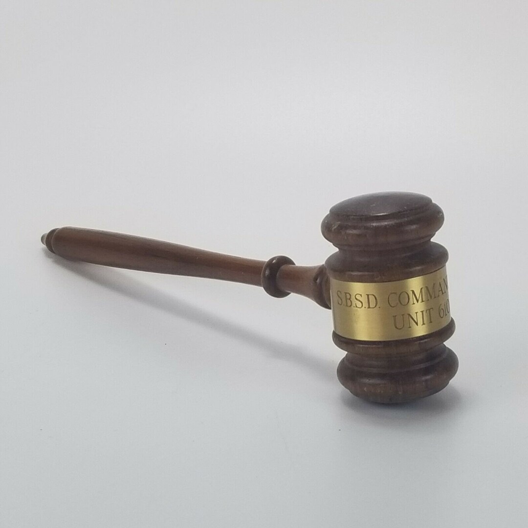 Vintage Wooden Gavel S.B.S.D. Command Post Unit 610 - Etsy UK