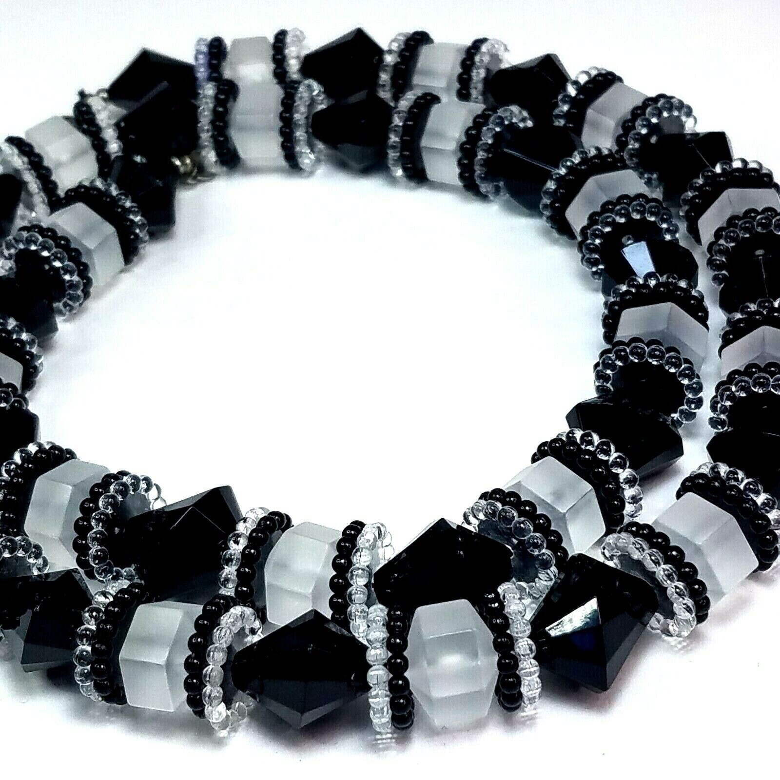 Vintage FREIRICH Chunky Frosted Lucite ICE CUBE Bead Necklace - Etsy