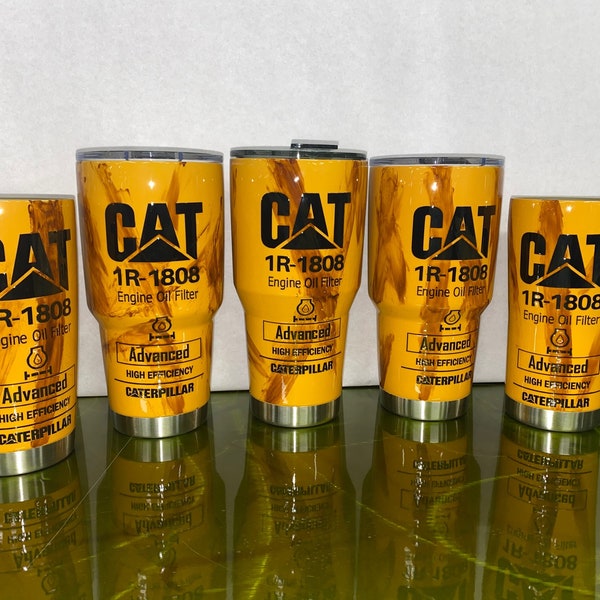 Cat Oil Filter Tumbler - Etsy