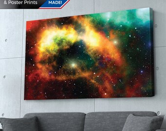 Universe Space Art Print Galaxy Nebula Hubble Large | Etsy