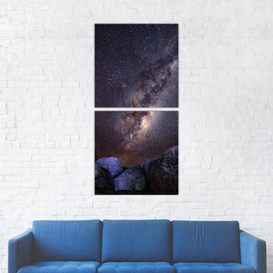 Universe Space Art Print Galaxy Nebula Hubble Large Wall Art Canvas ...
