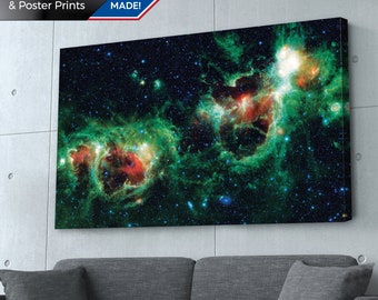 Universe Space Art Print Galaxy Nebula Hubble Large | Etsy
