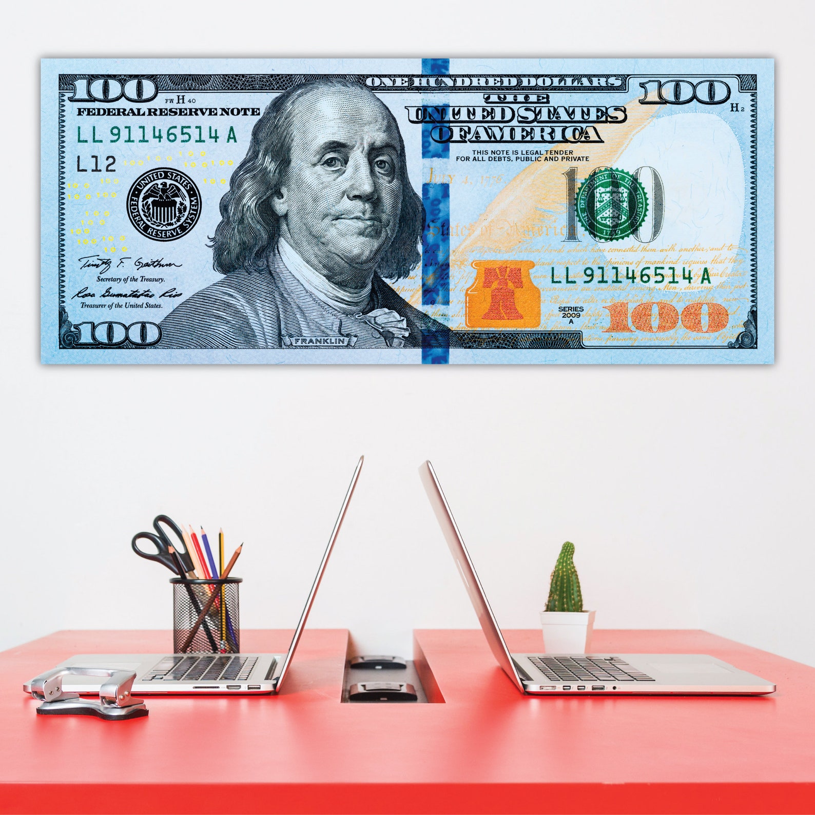 Updated 100 Dollar Bill Money Art New Style Entrepreneur - Etsy