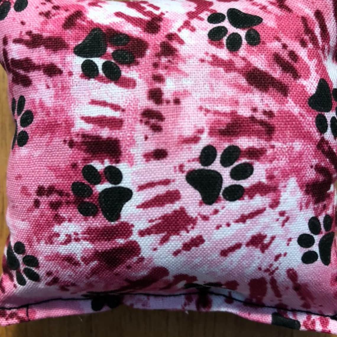 Handmade Pink Tie Dye Paw Print Catnip Cat Toys - Etsy