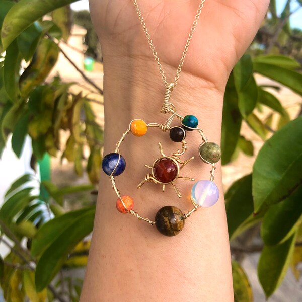 Solar System Necklace - Etsy