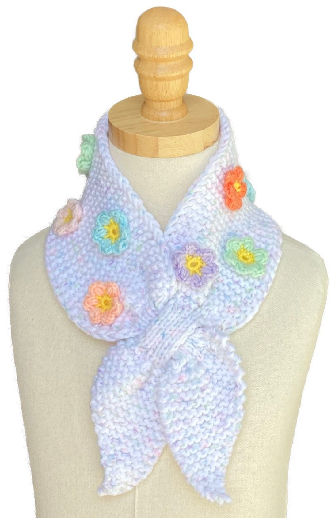 Flowers Scarf, Fall Scarf, Spring Scarf, Kids Scarf, Girls Scarf, Gifts ...