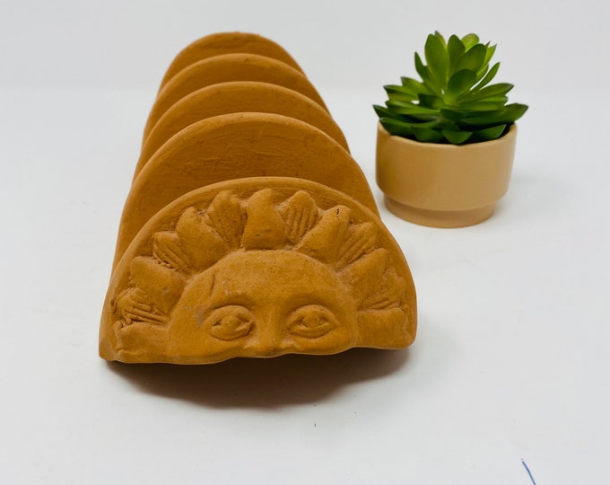 Vintage Teracotta Sun Taco Holder Bentson-west Design, Boston Warehouse ...