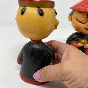 Set of Two Vintage Chinese Bobble Heads Boy/girl Made in Japan - Etsy