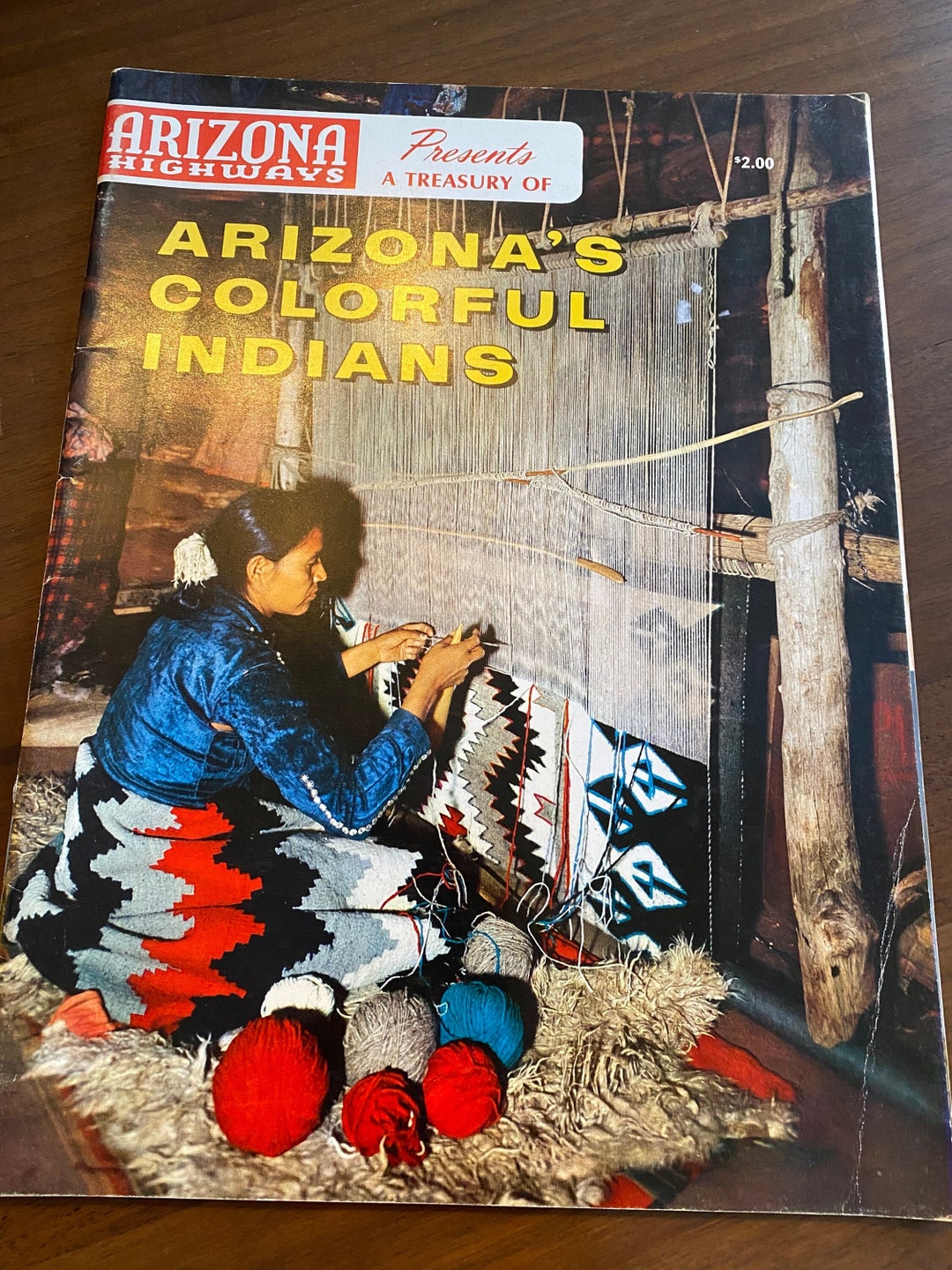 Vintage 1967 Arizona Highways Treasury Book- Arizona Colorful Indians ...