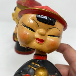 Set of Two Vintage Chinese Bobble Heads Boy/girl Made in Japan - Etsy