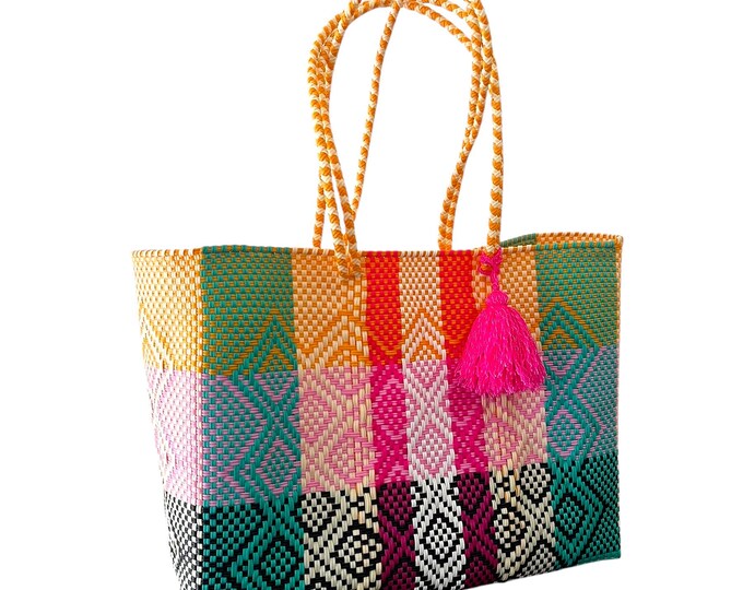 LARGE MEXICAN BAG, Handwoven Mexican Bag, Wholesale Mexican Bag, Beach ...