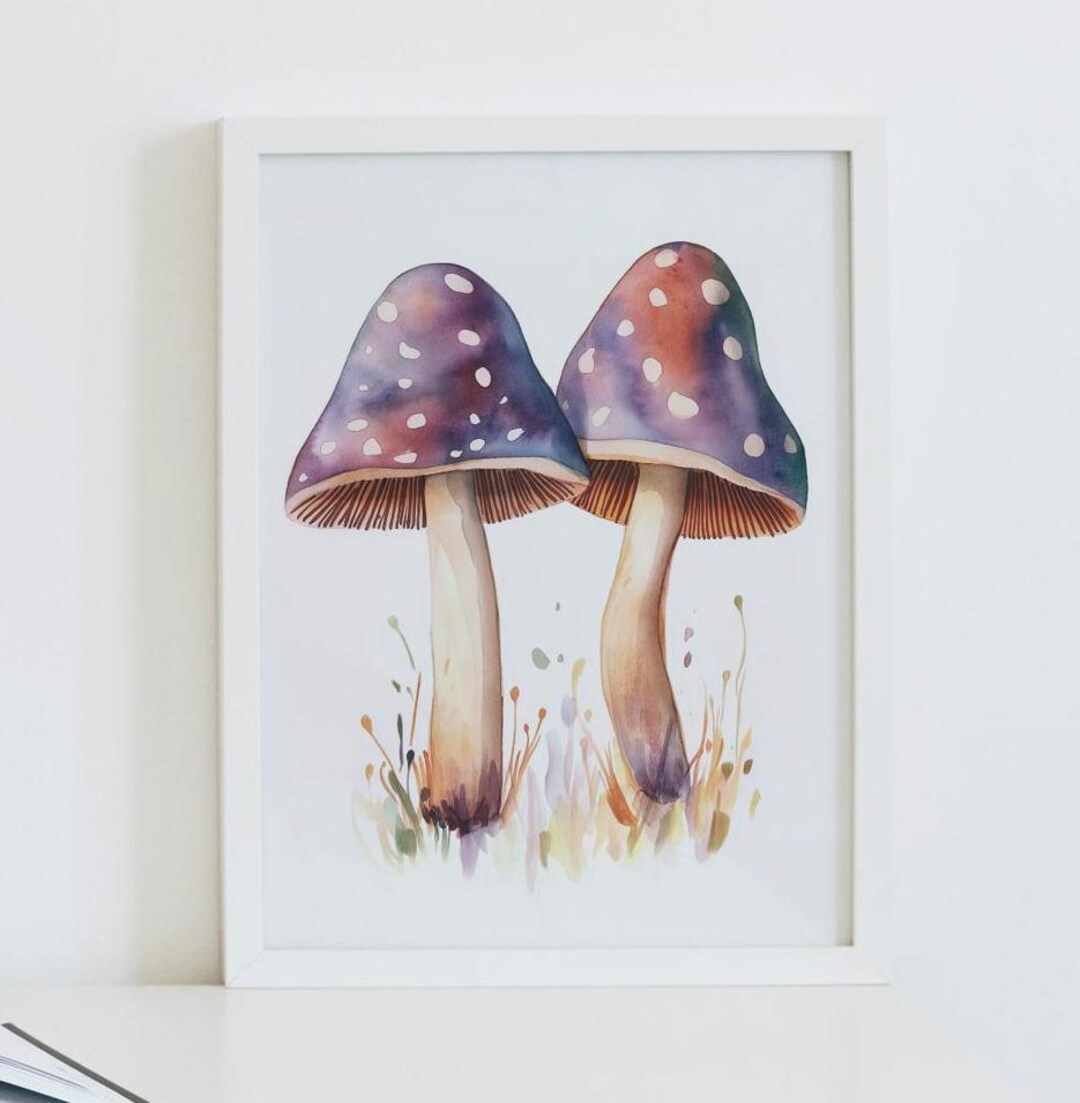 Boho Mushrooms - Digital Download - Wall Art - Etsy