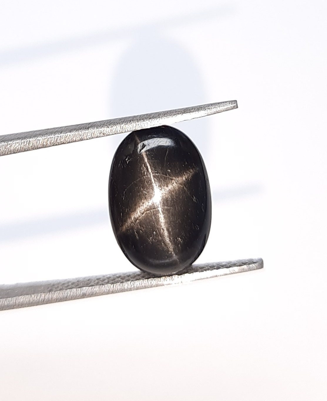 Natural Black Star Gemstone 4 Ray Black Star Sapphire Smooth Cabochon Shape Oval High Quality Loose Gemstone Etsy