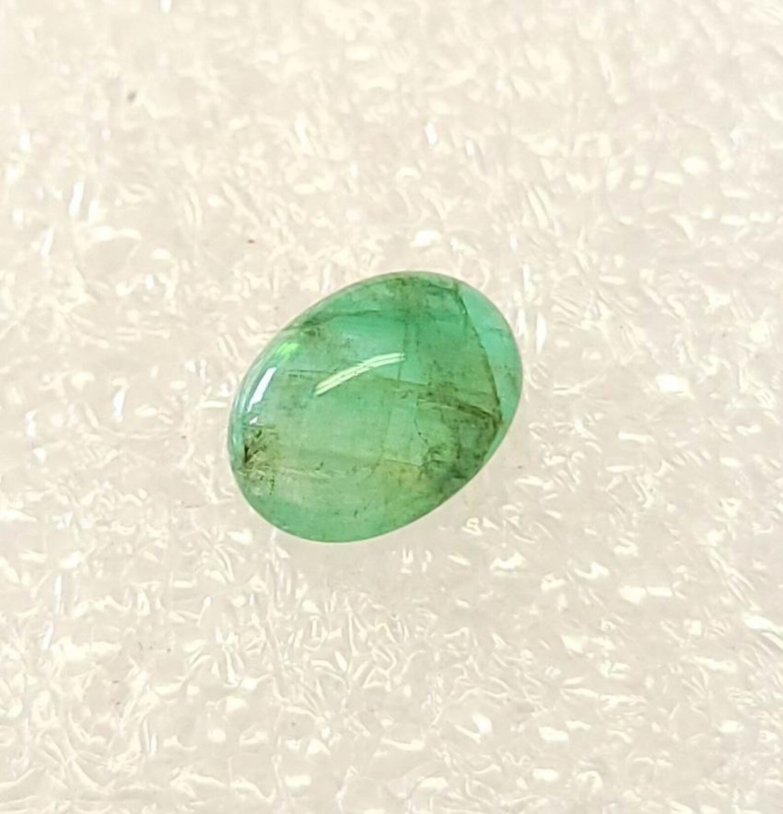 Natural Zambian Emerald Oval Cabochon, 2.20 Ct, 7x10x3 Mm - Etsy