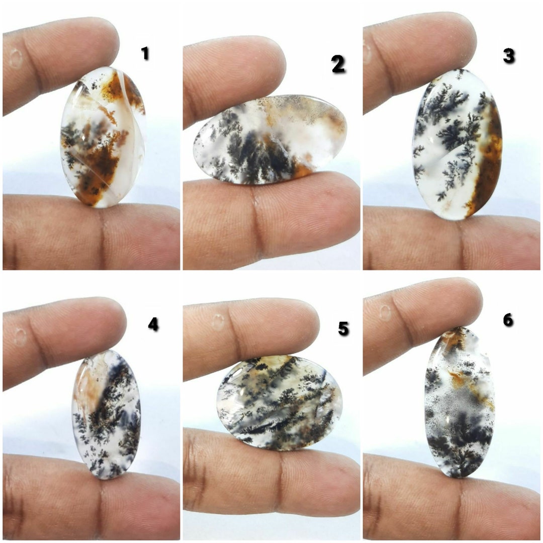 Dendritic Moss Agate Gemstone Dendritic Moss Agate Smooth - Etsy
