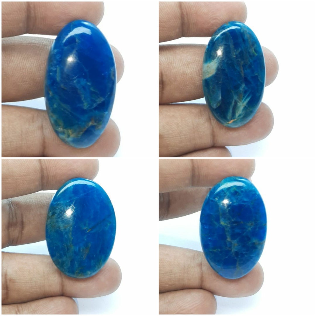 Naturzal, Neon Apatite Gemstone Neon Apatite Smooth Cabochon, Shape ...