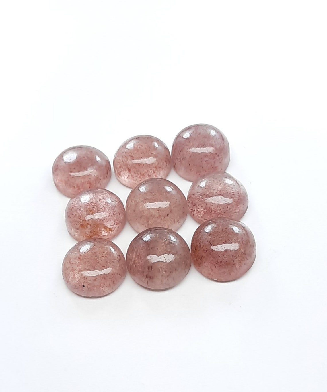 5 Pecs Lot, Natural Strawberry Quartz Gemstone, Strawberry Quartz ...
