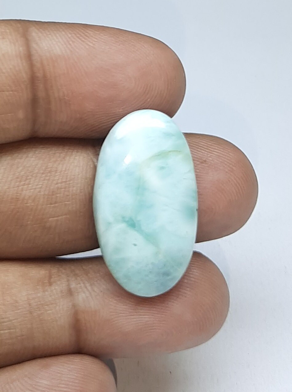 Natural Larimar gemstone Larimar smooth cabochon high | Etsy