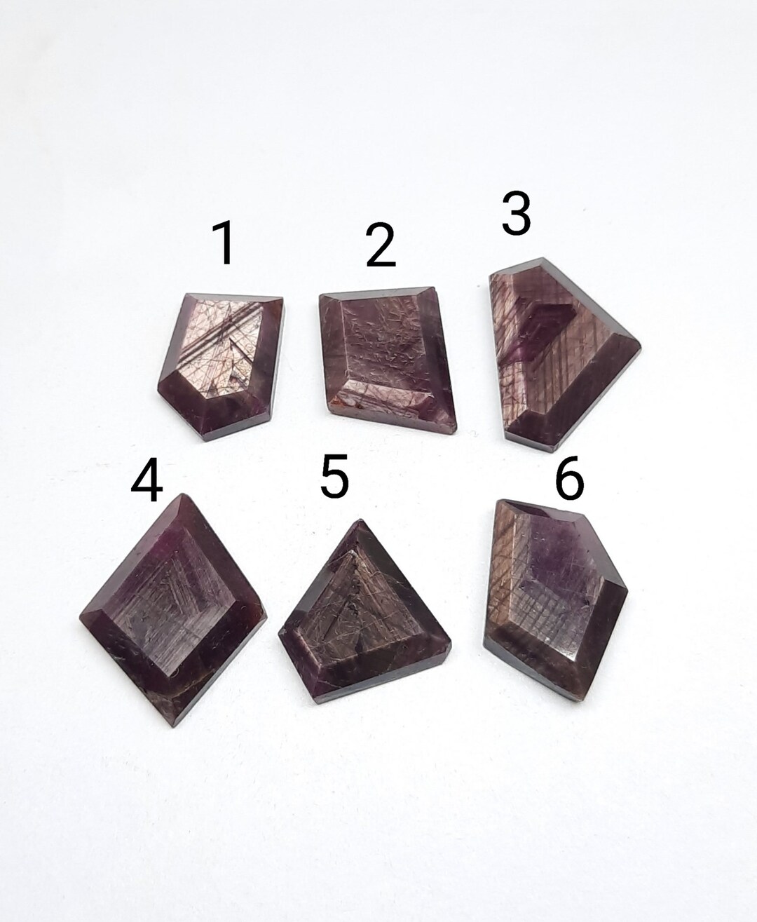 Faceted Ruby Gemstone Slice: Fancy Shape Loose Ruby - Etsy