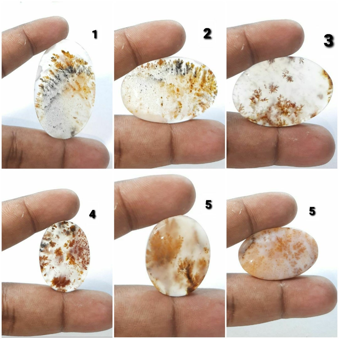 Dendritic Moss Agate Gemstone Dendritic Moss Agate Smooth - Etsy