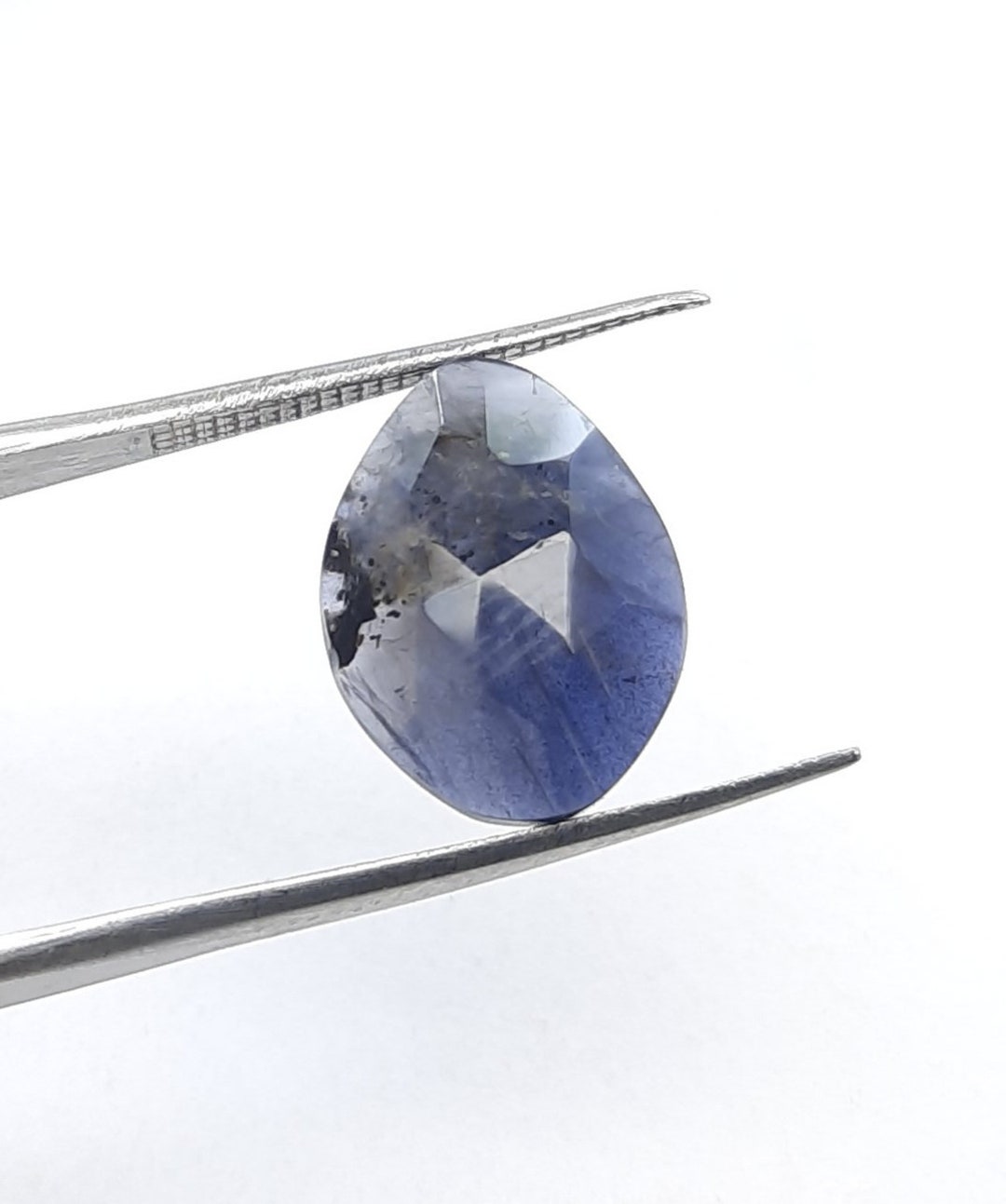 Natural Faceted Iolite Gemstone, Iolite Rose Cut Slice, Shape Fancy ...