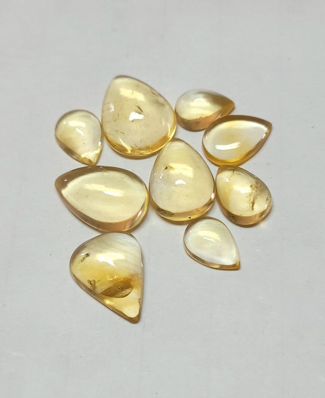 9 Pecs Lot Natural Citrine Gemstone, Citrine Smooth Cabochon, Shape ...