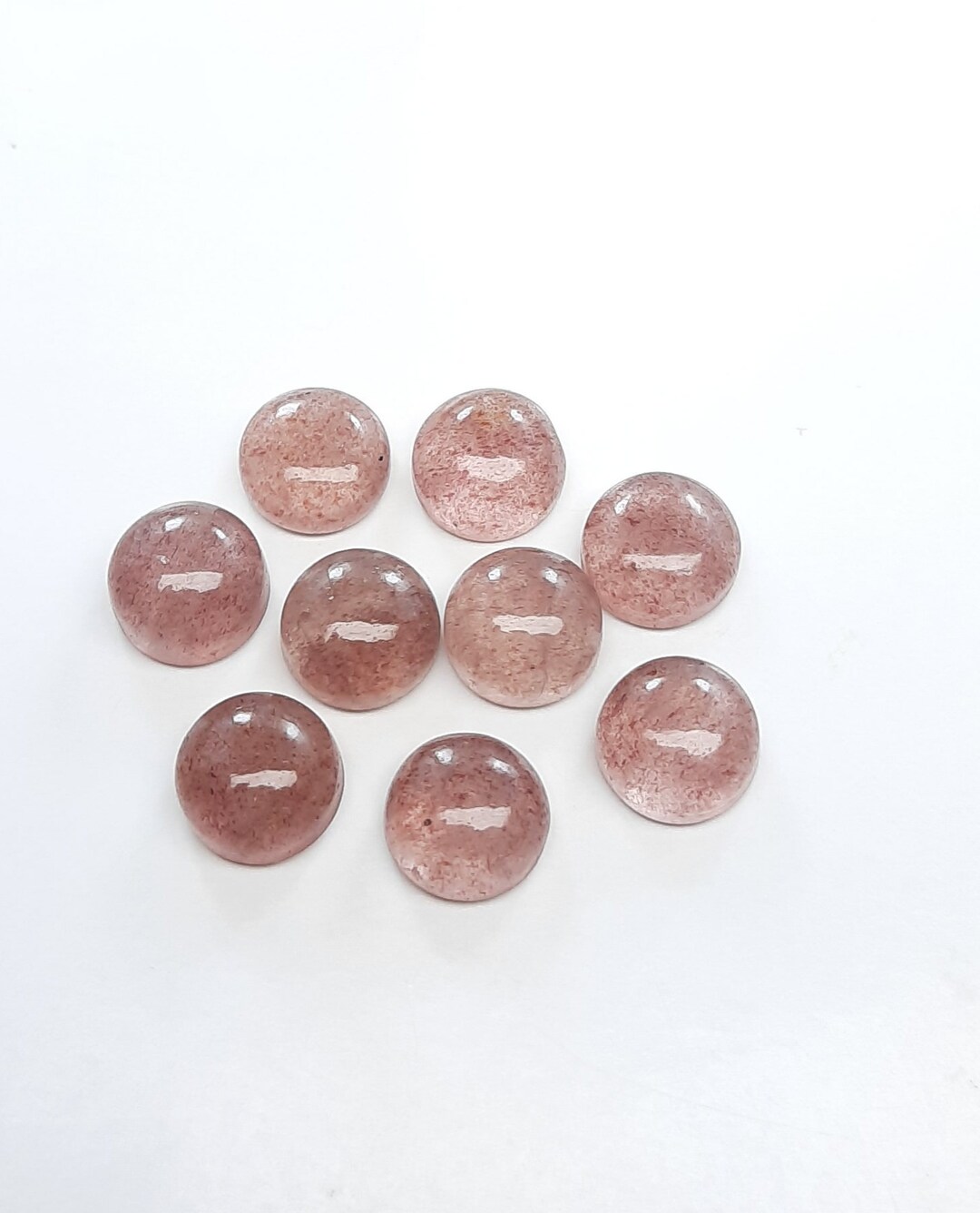5 Pecs Lot, Natural Strawberry Quartz Gemstone, Strawberry Quartz ...