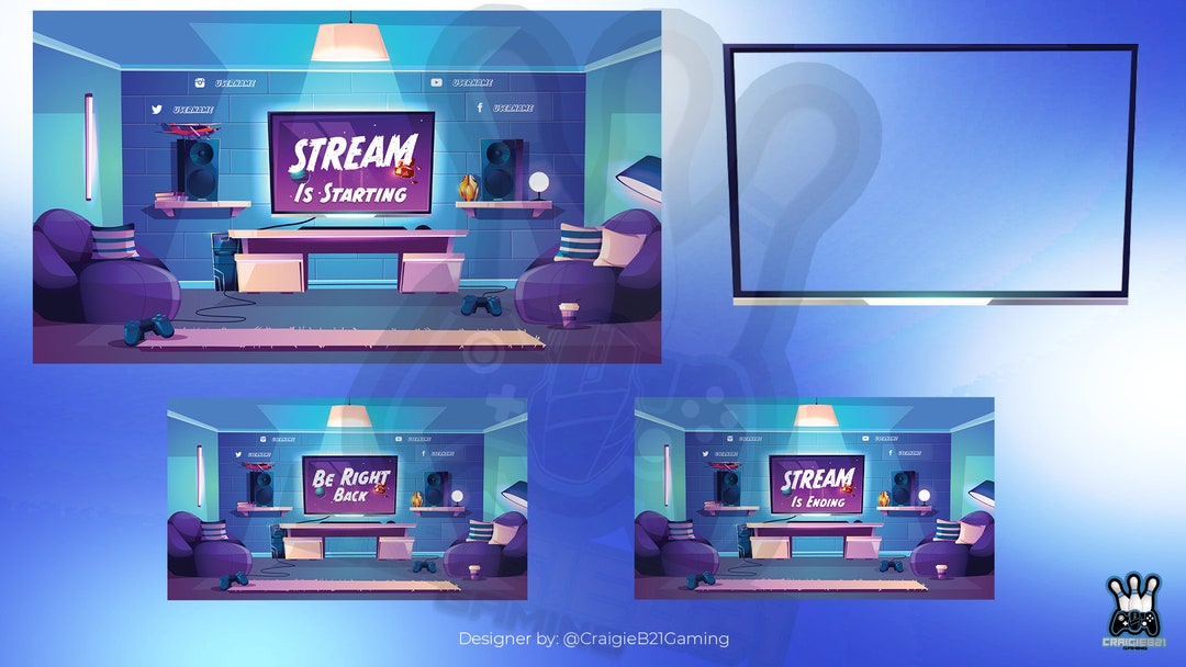 STREAM OVERLAYS Games Room Themes (3 Scenes and Face Cam Frame) - Etsy