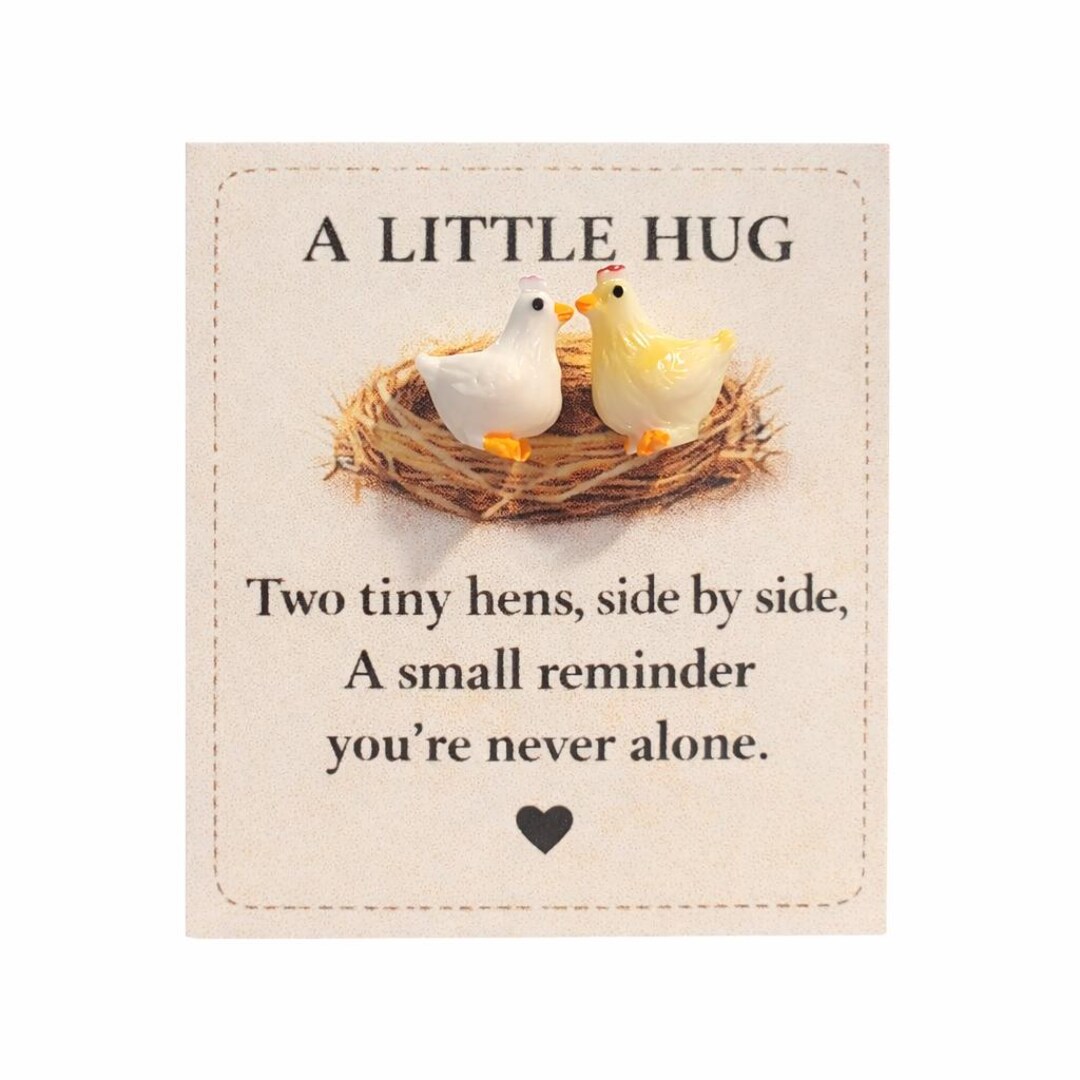 Mini Chicken Pocket Hug | Comfort Token Gift - Etsy