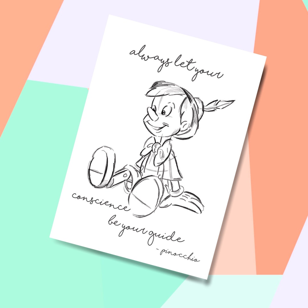 Pinocchio A4 Print - Etsy