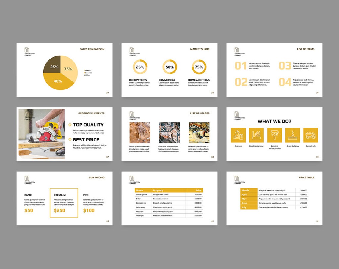Powerpoint Template Business Presentation Premade Presentation Design ...