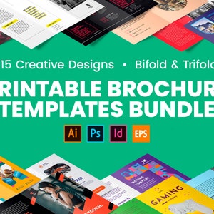 Brochure Template Business Bundle Photoshop, Illustrator and Indesign ...