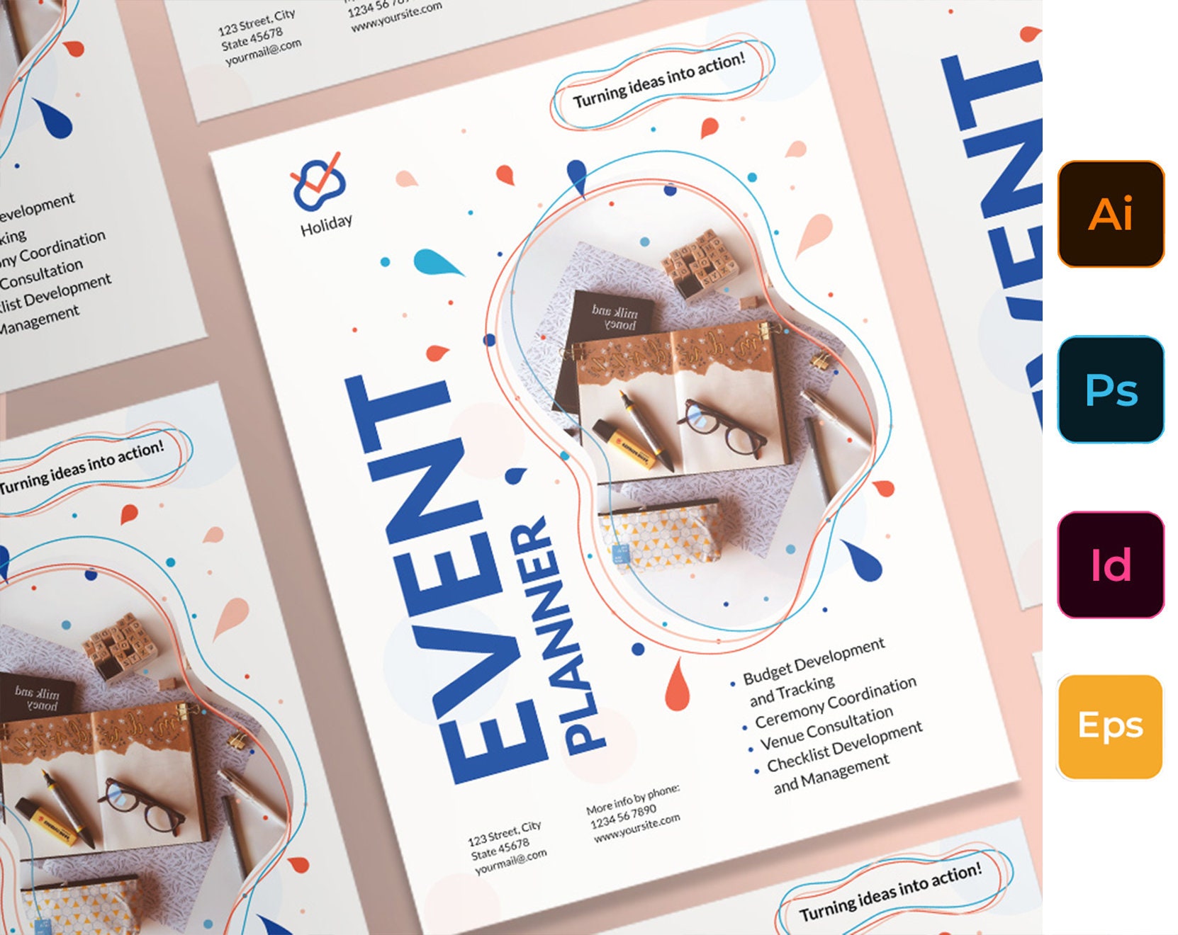 Event Planner Poster Template Instant Download, Editable Design ...