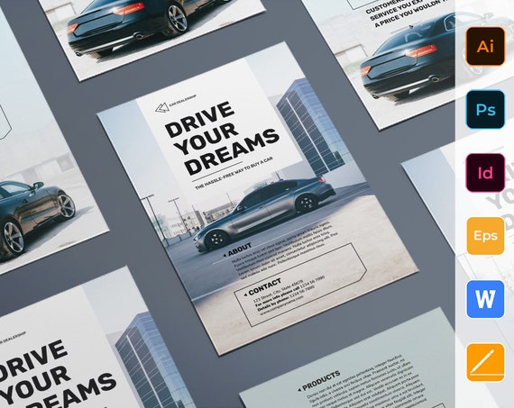 Car Dealership Flyer Template Instant Download Editable - Etsy