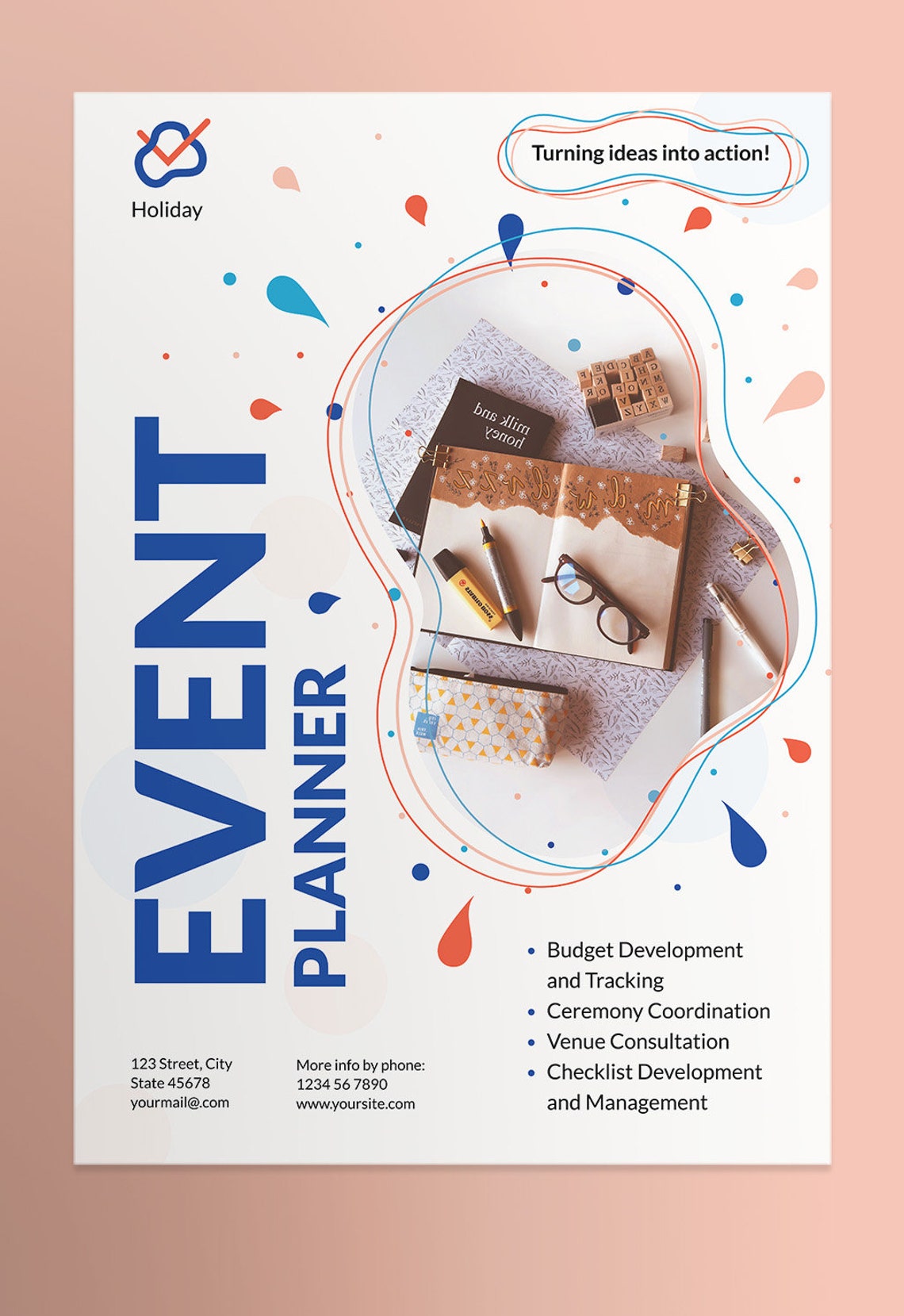 Event Planner Poster Template Instant Download Editable - Etsy