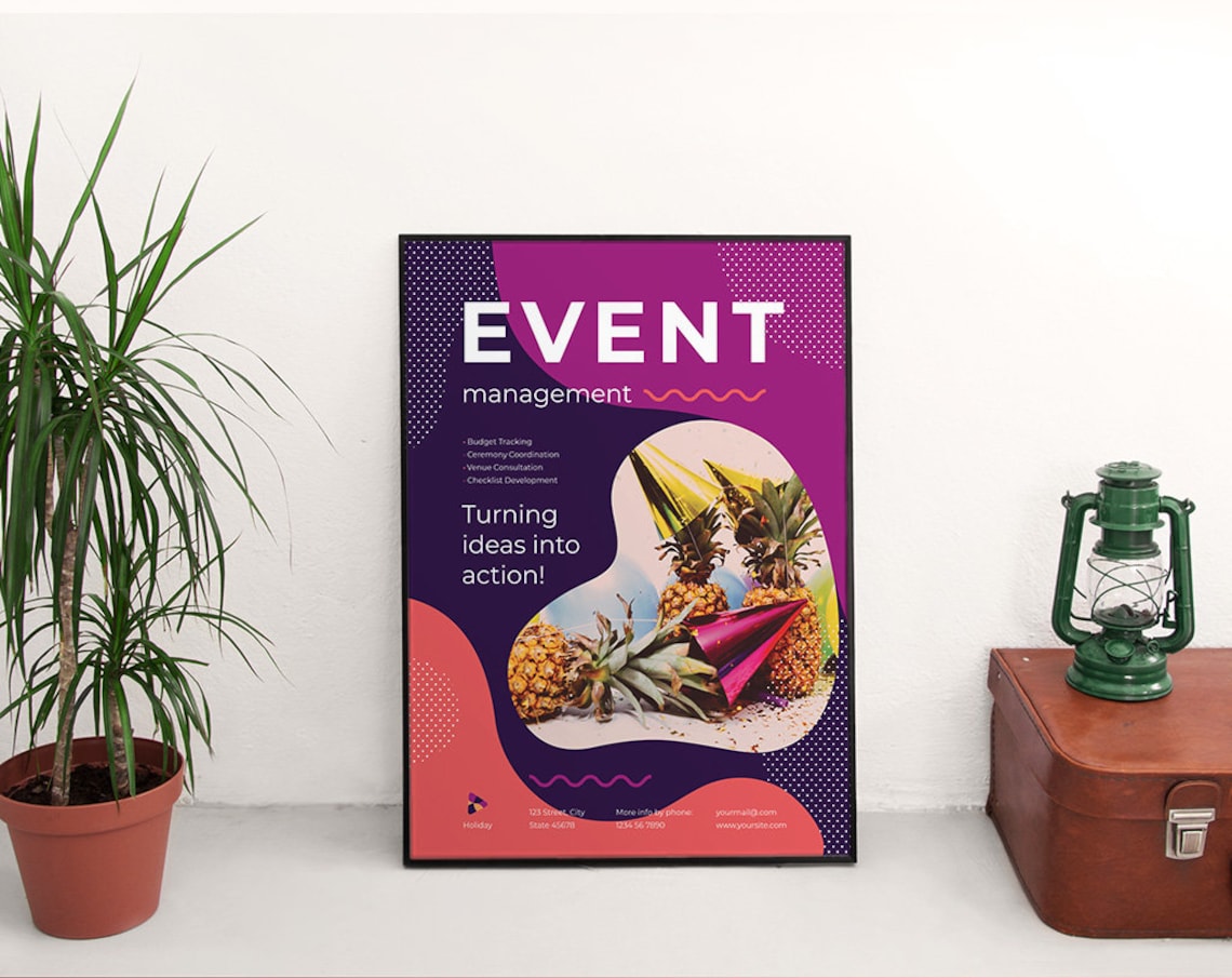 Event Management Poster Template Digital Download Editable - Etsy