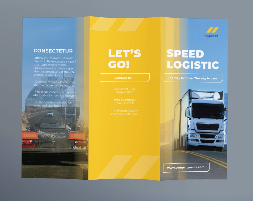 Trucking Logistics Print Pack Templates Digital Download, Editable ...