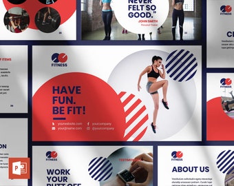 Mid-century Modern Powerpoint Template Customizable - Etsy