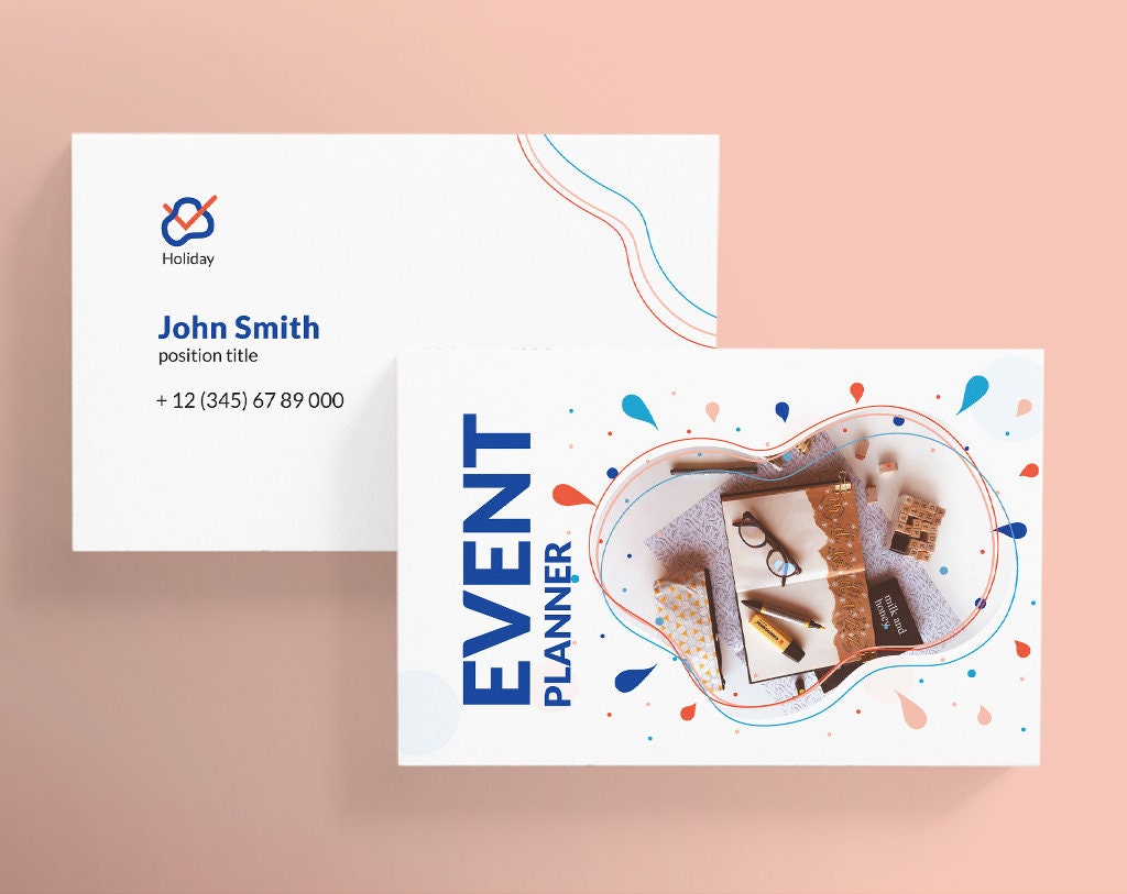 Event Planner Business Card Template Digital Download, Editable ...