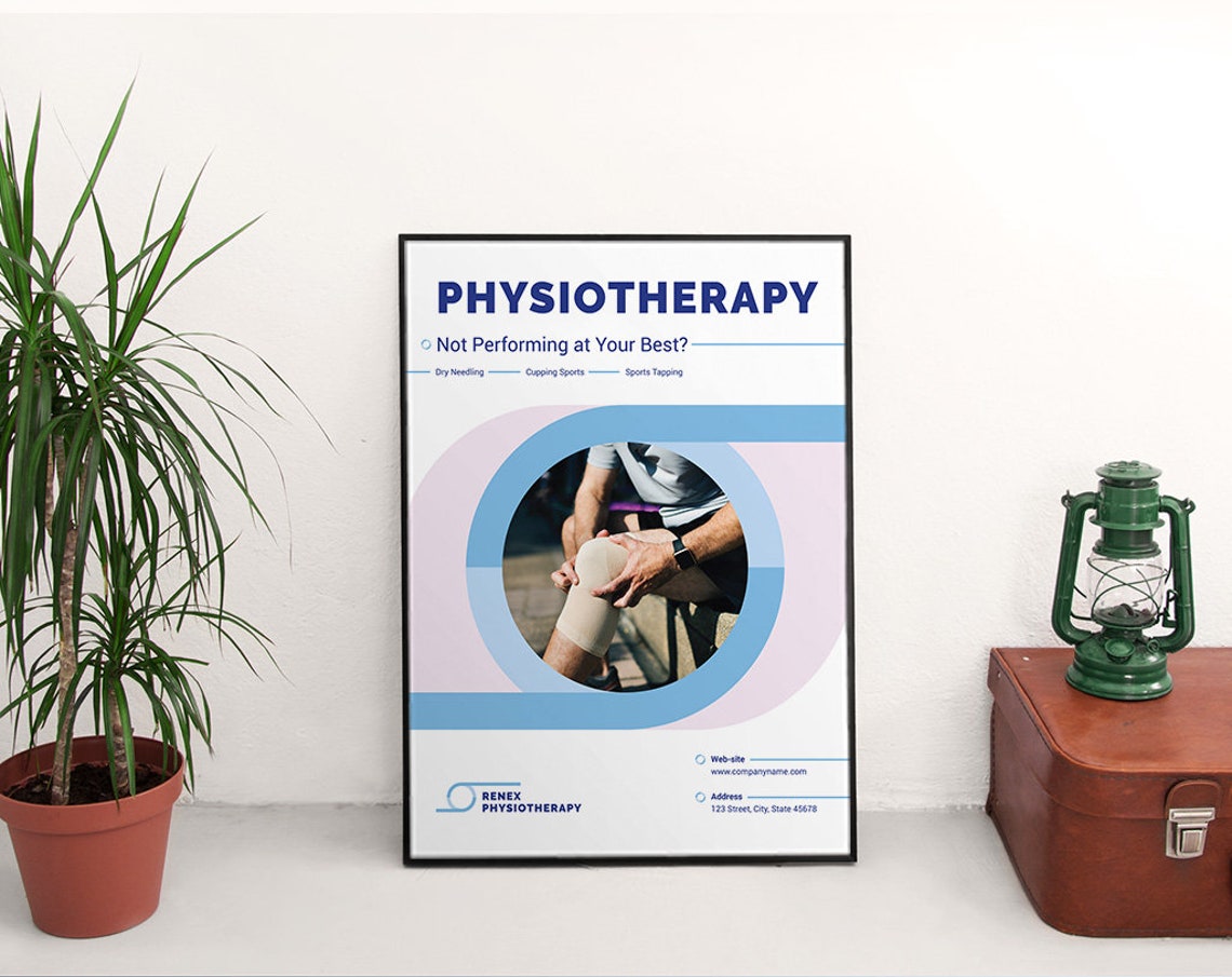 Physiotherapy Poster Template Digital Download Editable - Etsy