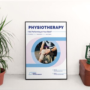 Physiotherapy Poster Template Digital Download Editable - Etsy